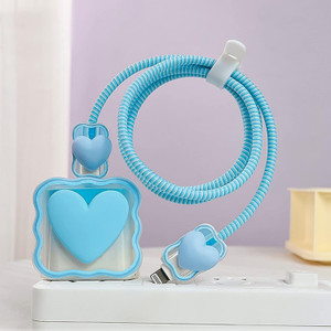 VAPRIF iPhone Charger Cover For 18W/20W Cute Blue Love Heart | Sprial ...