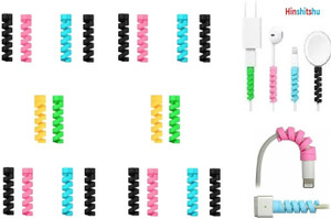 HINSHITSHU 20 Pcs Spiral Wire Protector will never detach the wire ...
