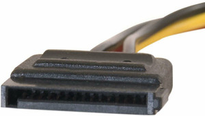 MAHAN SATA Power Cable 6inch 4 Pin Molex to Left Angle SATA Power Cable ...