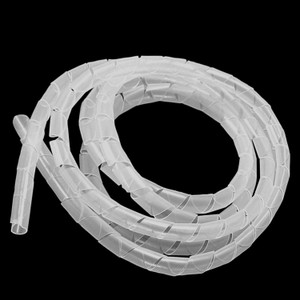 JUKR 15 mm PVC White Spiral Sleeve 10 MTR TV Home Theatre Power Cable ...