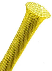 rtsense Polyester Nylon Braided sleeve Yellow Color - Cable Sleeve (8 ...