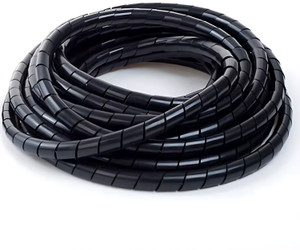 JUKR 15 mm Wire Protection Spiral Wrap Sleeve 25 Mtr Electrical Wire ...