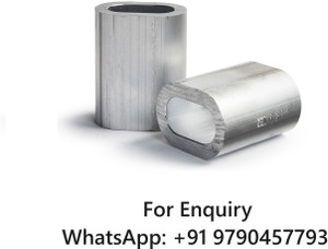 Sparesdeal Aluminium Ferrule Wire Rope Sleeves for Hanging Hoisting ...