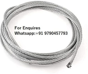 Sparesdeal 1MM Dia. 5Mtrs Length Stainless Steel Wire Rope Cable for ...