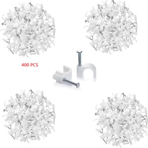 GLAMAXY 400 PCS 6 MM Cable Clip for RG6, RG59, CAT6, RJ45 Cable Coax ...