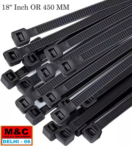 MANDC 18" Inch Cable Tie Nylon Flexible Straps Cable Tie Price in India ...