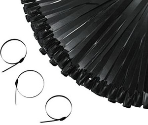 GLOBOMOTIVE Self Locking Teeth Grip Cable Ties, (150 mm x 3.6 mm, 6 ...