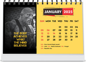 ESCAPER GYM Fitness Calendar 2025 Desk, Zumba Calendar 2025, Gym ...