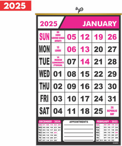 ESCAPER Designer Aesthetic Appeal: Perfect WallCalendar for Homes and ...