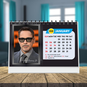 ESCAPER 2025 Hollywood Actor Calendar - Desk Display 2025 Table ...