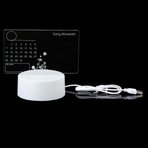 Swiftex Overseas Led Desk Calendar with Acrylic Display And Base Stand ...