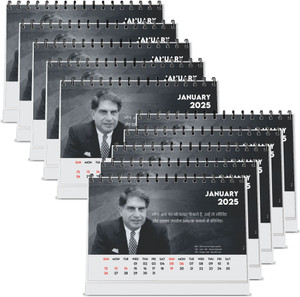 ESCAPER 2025 Ratan Tata Inspirational Desk Calendar 2025 Table Calendar ...