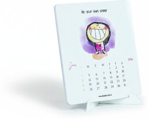 Doodle Monk Self Love Desk Calendar |With Acrylic Stand 2026 Table ...