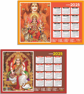 SADAFAL Lakshmi Wall Calendar 2025 hanging , Laxmi Ji Pana, Laxmi Devi ...