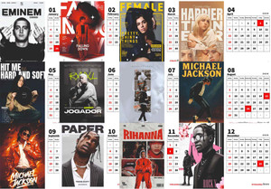 wrap craft WORLD Singers Solid Printed Calendar_@ 2026 Table Calendar ...