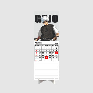 wrap craft Satoru Gojo Desk Calendar Monthly Home 2026 Table Calendar ...