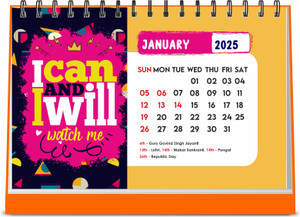 ESCAPER Inspired Action Motivational 2025 Table Calendar, Desk Calendar ...