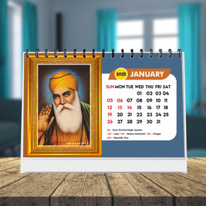 ESCAPER Guru Nanak Dev Calendar 2025 - Spiritual Reflection 2025 Table ...