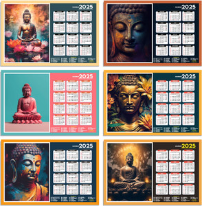 SADAFAL ESCAEPR Gautam Buddha Wall Calendar 2025 hanging Decor , Lord ...