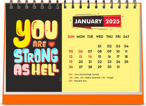 ESCAPER 2025 Desktop Inspiration Calendar – Strong as Hell Quotes 2025 ...