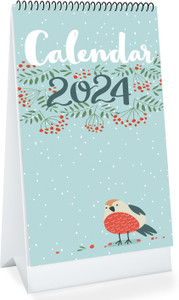 Paper Plane Design Monthly Calendar Desk/Table Calendar (Green Bird ...