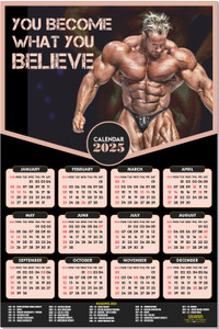 ESCAPER Jay Cutler Gym Wall Calendar 2025 hanging , Wall Calendar 2025 ...