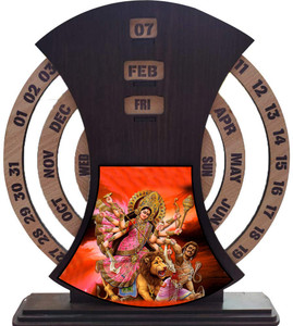 glamorous creation Durga Maa Printed Wooden Calendar | Every Year ...