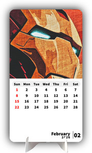 SKINADDA Iron Man Premium Desk Calendar 2026 Table Calendar Price in ...