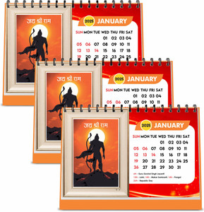 ESCAPER Hindu Gods & Goddess Religious Desk Calendar 2024 (Pack of 3 ...
