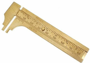 Tools Centre 4 inch 10 cm Jeweler's Solid Brass Vernier Caliper brass60 ...