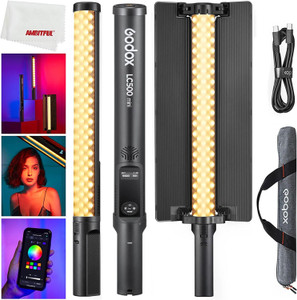 GODOX LC500 Mini LED Stick Light 20W, 11 FX Effects 360° Adjustable ...