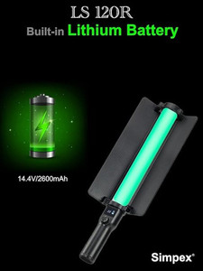 SIMPE SIMPEX LS120R RGB Light Stick with in Built Battery Professional ...
