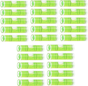 UNIXAA Cylindrical Plastic Bubble Spirit Level Vials for Level of Frame ...