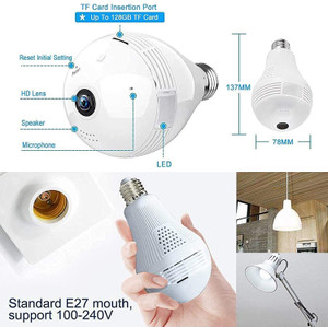 Flipkart.com | Buy IMMUTABLE Bulb Camera Wifi 360 Cctv Security ...