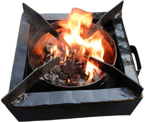 Sonsole Traditional Wood & Coal Shegadi, Metal Coal Stove, Perfect For ...