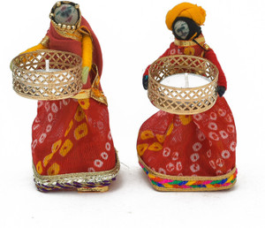 Pride Art Rajasthani Puppet Tealight Candle Diya For home office etc ...