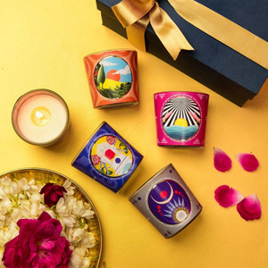 RAD LIVING Festival Special The Fortune Gift Box| 4 Scented Votive ...