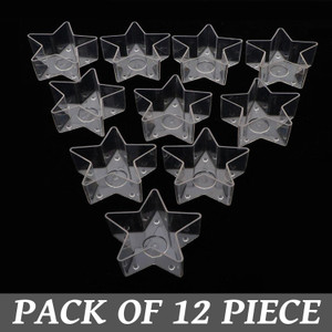 MAGICMOON Acrylic Star Shape Empty Tealight Cup / Containers / Mould ...
