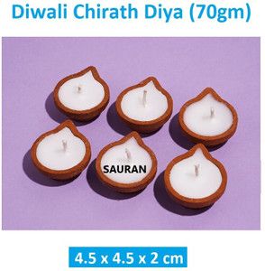 Sauran Pack of 6 Diwali Chirath Colourful Candle Price in India - Buy ...