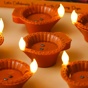 Xvision Water Sensor Diya LED Floating Diya for Festivals & Diwali ...