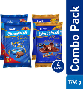 LuvIt Chocorich Assorted & Classic Eclairs Chocolate | Birthday Party ...