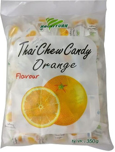 Haoliyuan Thai Chew Orange Flavored Candy, 12.35 oz / 350 g, White ...