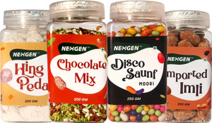 NEXGEN Hing Peda, Imported Imli, Chocolate Mix, Disco Saunf (Moori ...