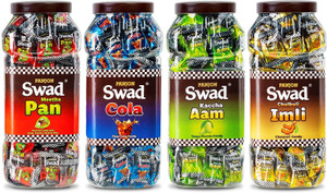 SWAD Candy Chocolate Original, Kachha Aam, Imli, Lemon Flavours, 4 Jar ...
