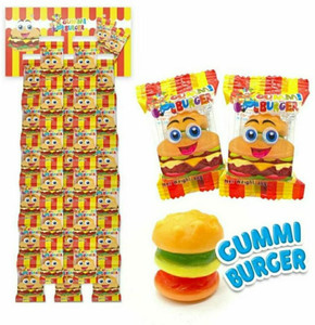 Campfire Gummy Burger 60 pcs Packet (IMPORTED FROM USA) Mixed Fruit ...