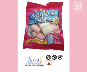 abaja Mallow Cubes Pink And White Regular Imported Marshmallow Regular ...