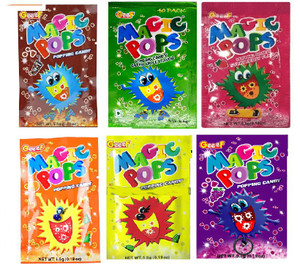 Magic Pop Popping Candy 10 Cola+10 Apple+10 Strawberry+10 Lemon+10 ...