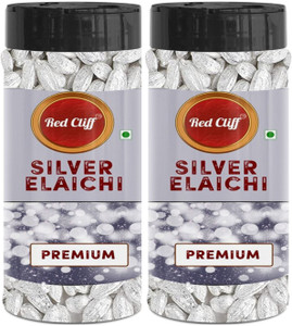 RED CLIFF Pure Silver Coated Elachi, Silver Varq Coated, Grade A Plus ...