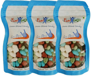 Funtush Choco Stone Candy 150g Pack of 3 | Stone Chocolate Candy Price ...