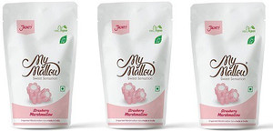 Jaunty My Mallow Sweet Sensation Strawberry Marshmallow-55G-(Pack of 3 ...